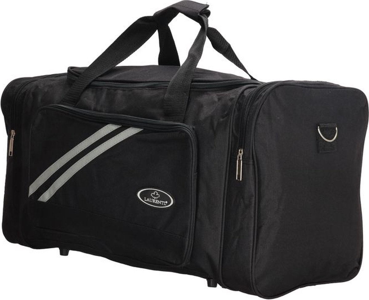 Zwarte sporttas/weekendtas 48 cm - 40 liter - Fitness/sporttassen ...