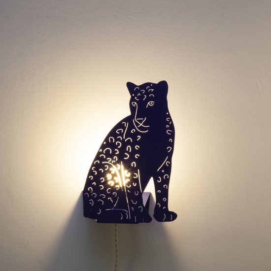 Goodnight Light Decoupage Lamp Leopard Blauw | bol