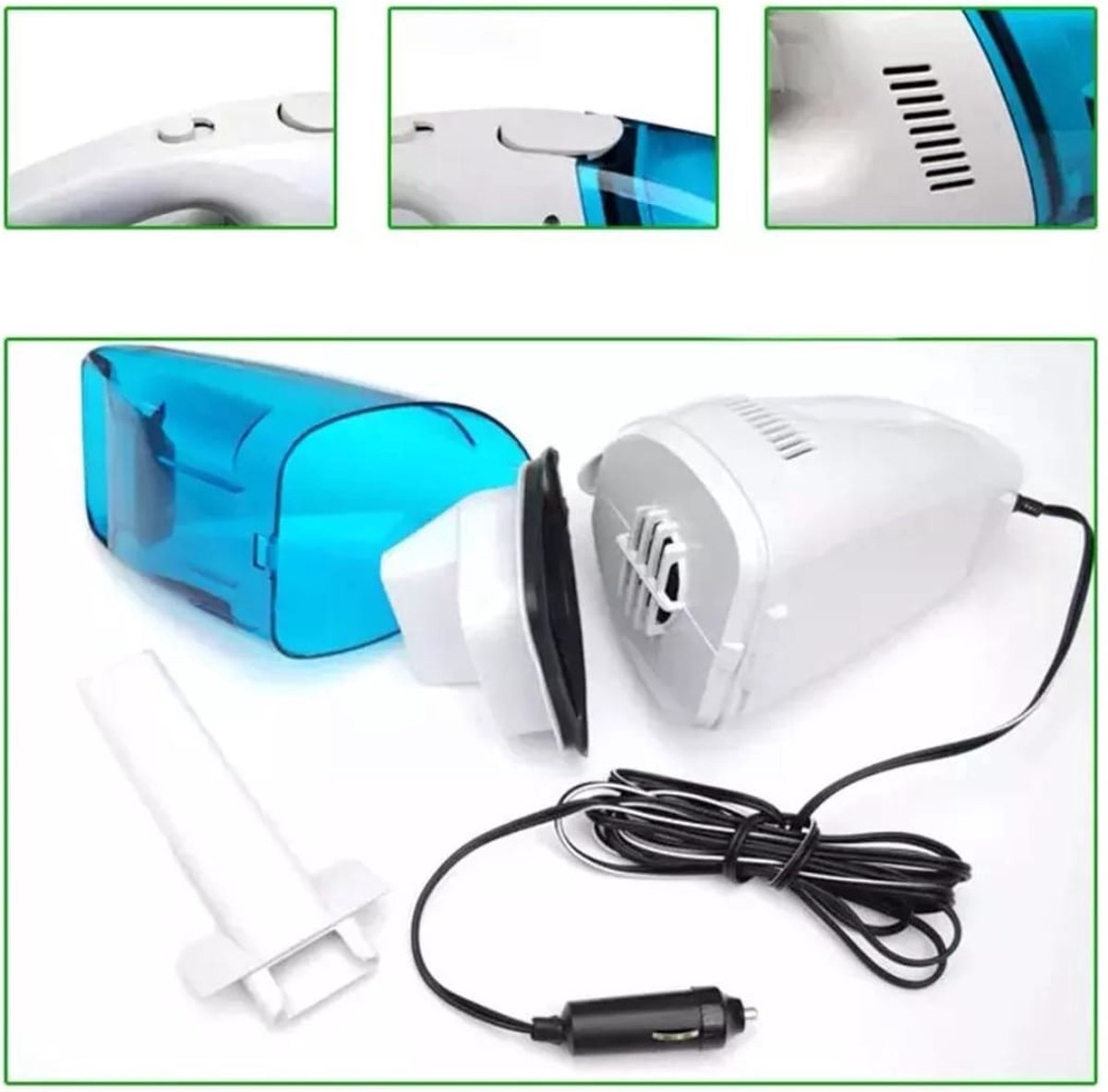 Autostofzuiger - Nat - Droog - Kruimelzuiger - 65 W - Wit - Inclusief ...