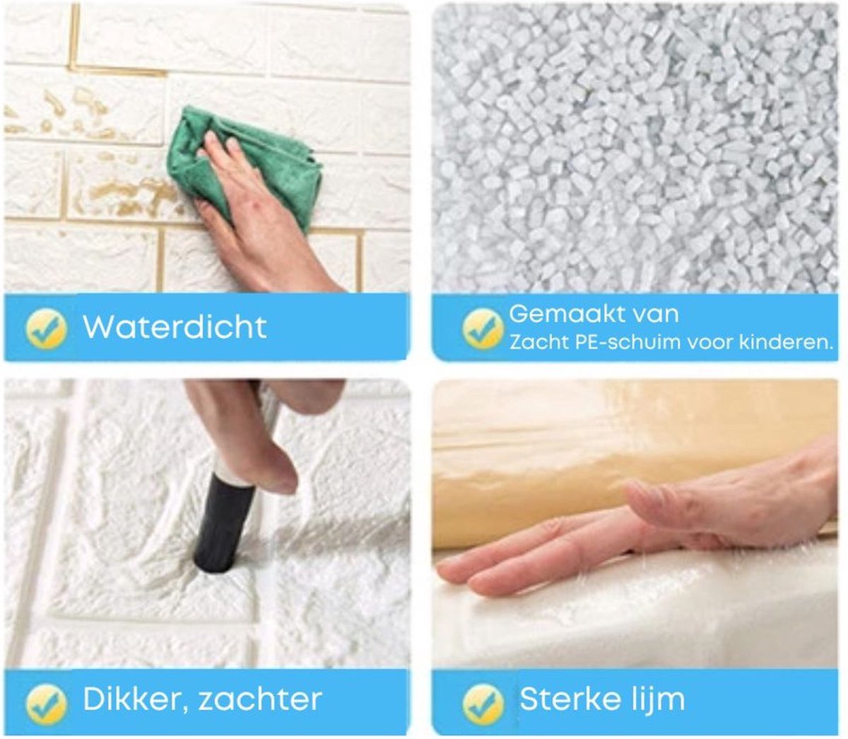 3D Plaktegels - Muursticker - Zelfklevend Muurbehang - 20 Stuks ...