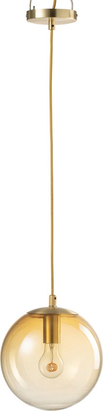 J-Line Lamp Bol Glas Oker Small | bol.com