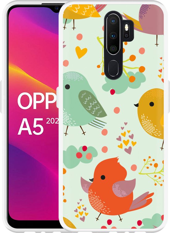 Oppo A5 2020 Hoesje Cute Birds - Designed by Cazy | bol.com