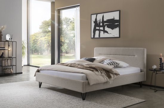 Bed Box Wonen - Gestoffeerd bed Genua 160x200 | bol