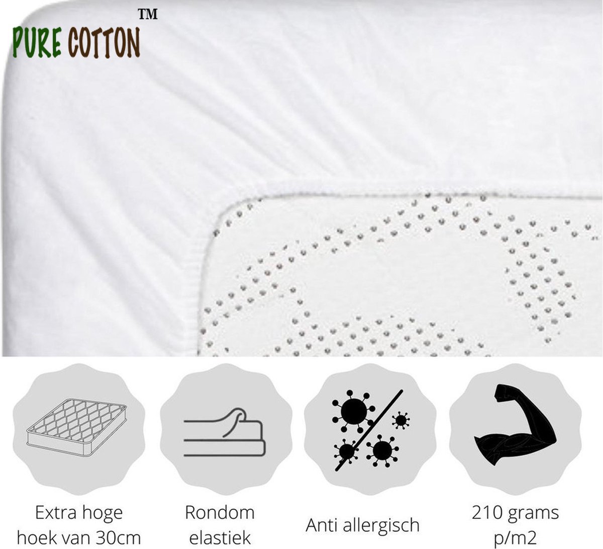 Matrasbeschermer 140x200 - Matrashoes - Anti Huismijt - Anti Bedwantsen ...