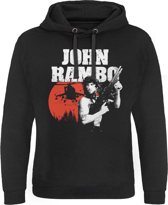 Rambo Hoodie/trui -L- John Rambo Zwart | bol