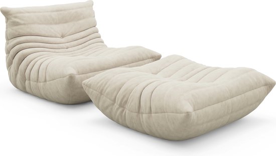 KARGA - Accent - Sofa En Lounge Stoel - Met Voetenbank | bol.com