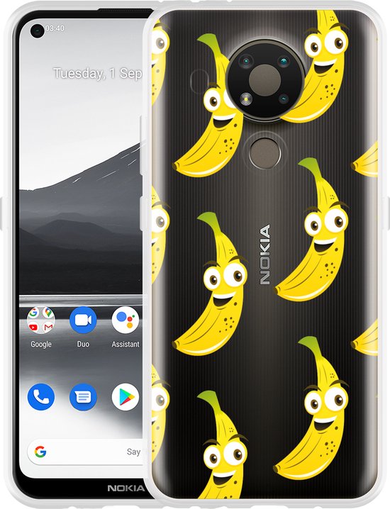 Nokia 3.4 Hoesje Happy Banaan - Designed by Cazy | bol