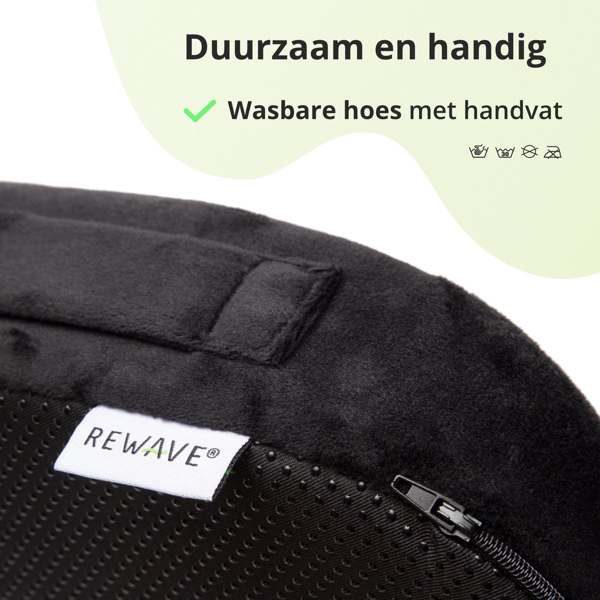 Rewave Zitkussen - Orthopedisch Wigkussen - Ergonomisch Stuitkussen ...