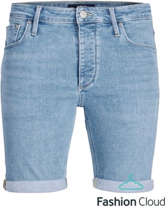 Jack & Jones Rick JJ Evan Short Blue Denim | bol