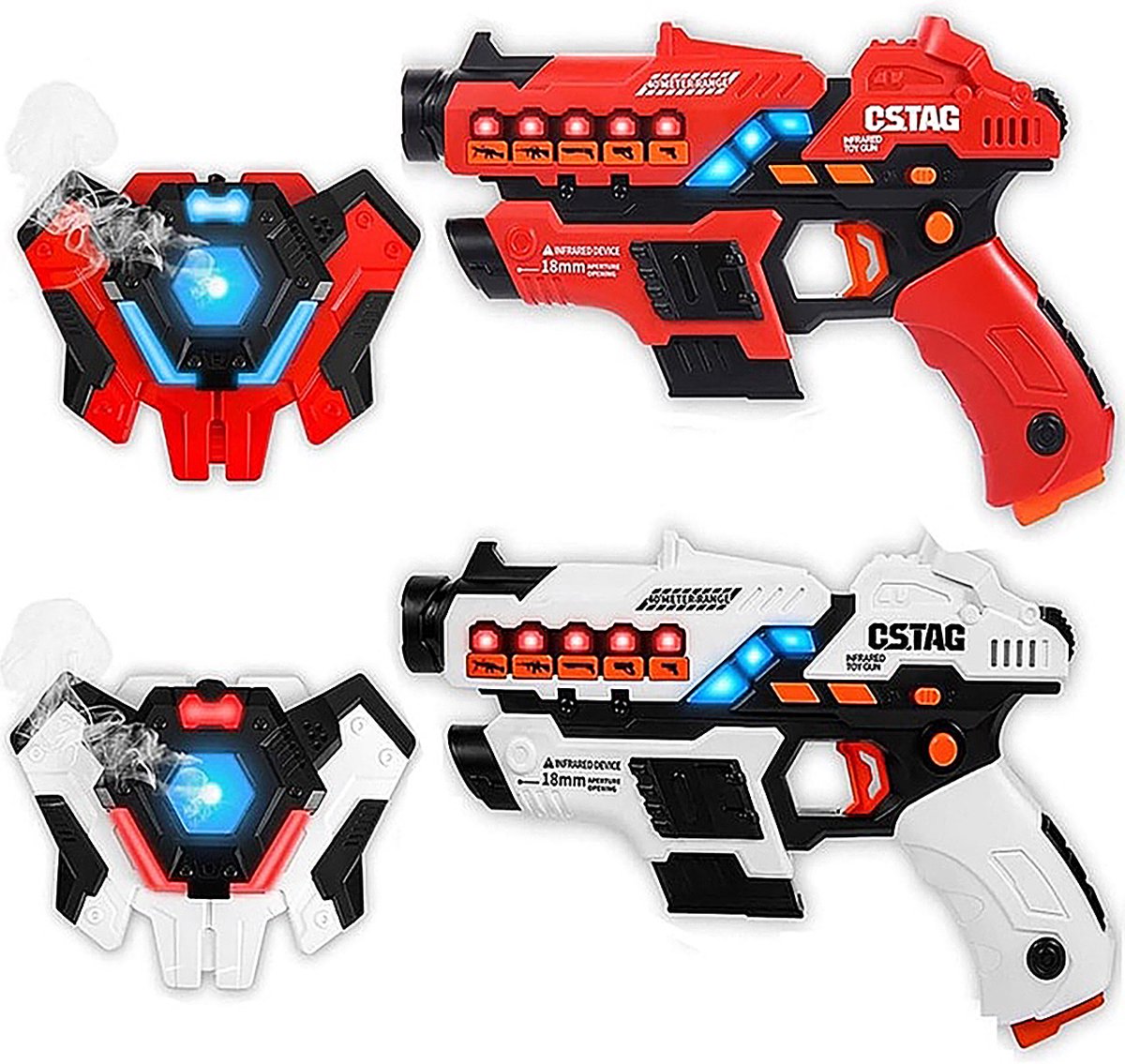 Lasergame Set Voor Kinderen – Lasergame Set 2 Pistolen – 2 Vesten - Met ...