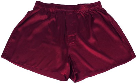 Caleçon homme en soie | Vin rouge | Taille M | 100% pure soie de mûrier ...