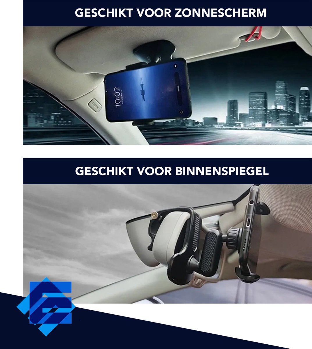 Telefoonhouders Auto Telefoniehouder GSM Houder met Klem voor Dashboard ...