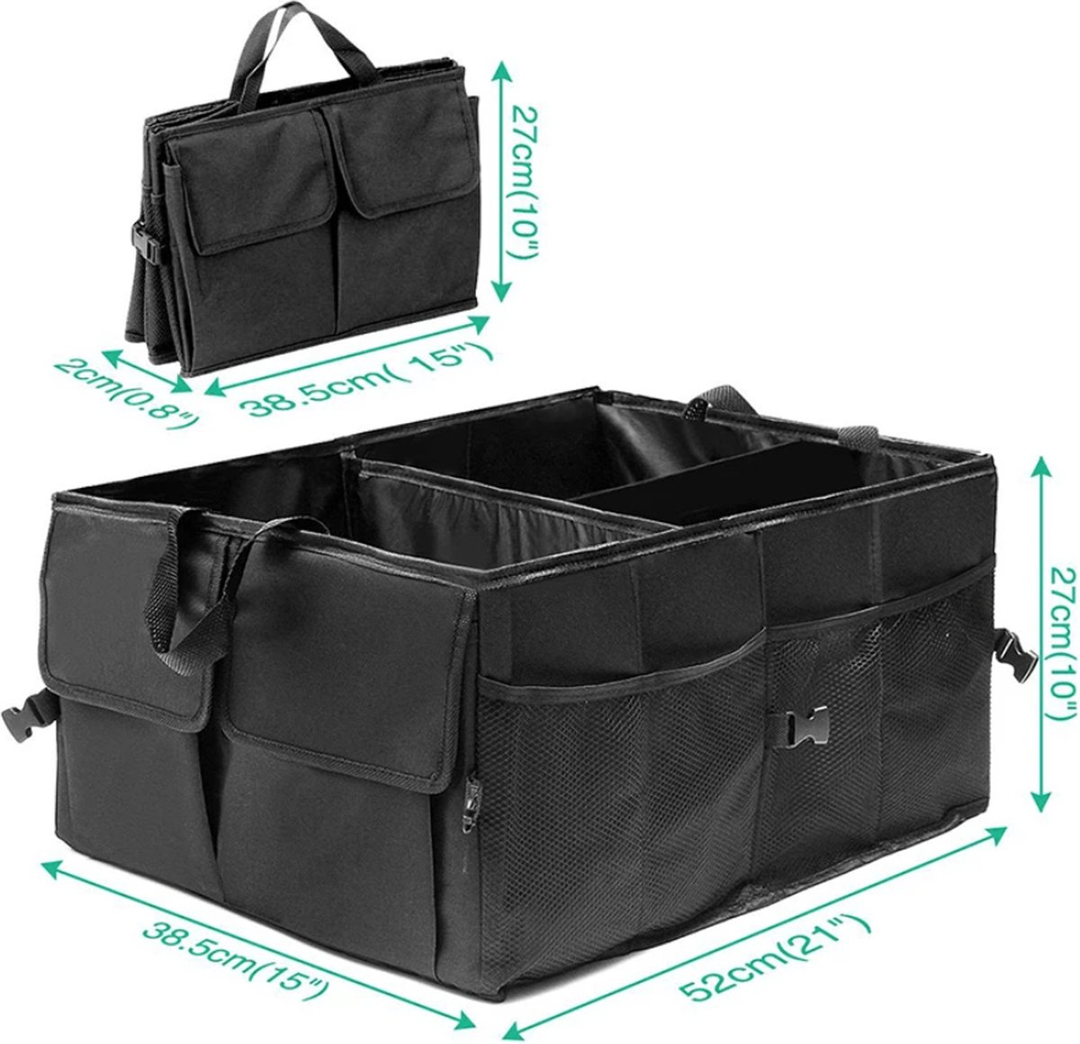 Auto Kofferbak Organizer XL - Autostoel Organizer - Koffer Organizer ...