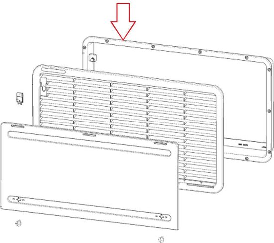 Dometic Inbouwframe Wit LS 300 | bol