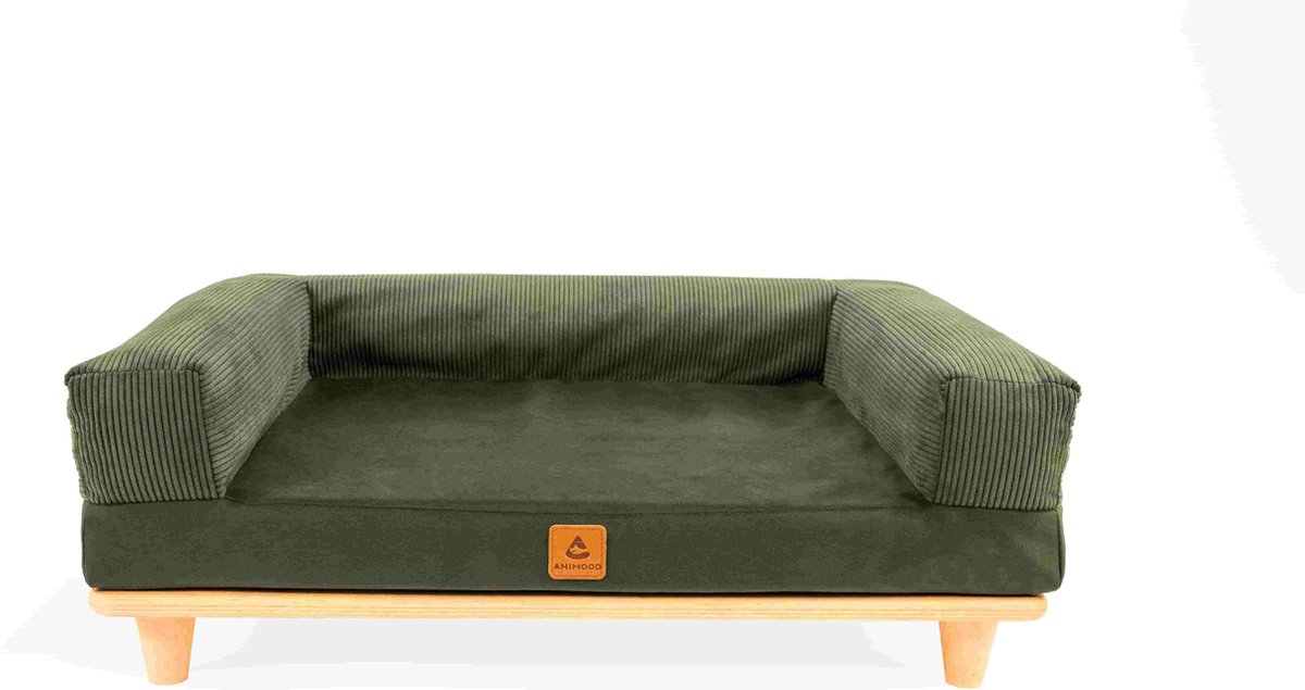 Sonya Bank hondenbed - universal - flesgroen - velour/codura ...