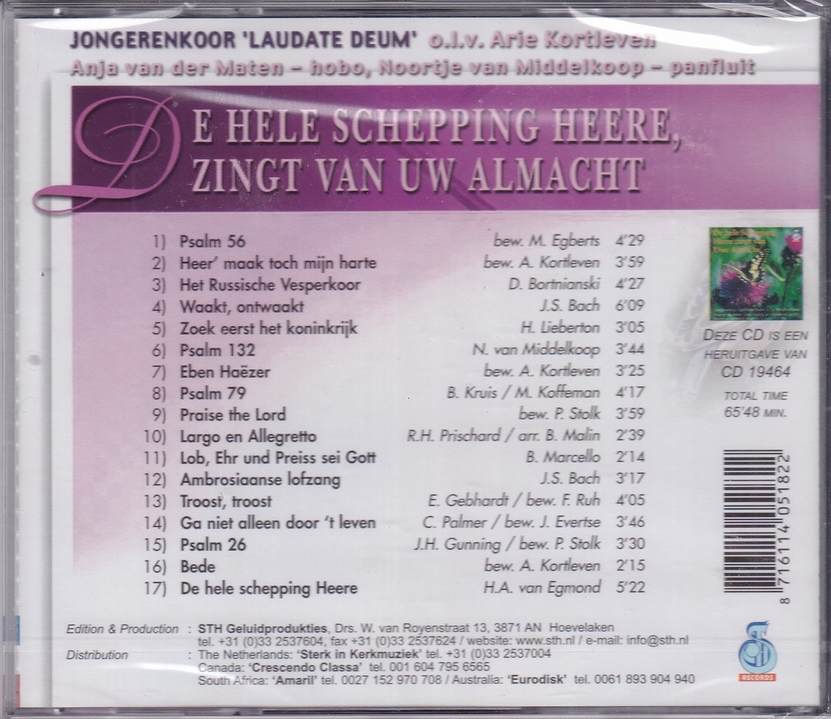 De hele schepping Heere zingt van Uwe almacht - Jongerenkoor Laudate Deum Apeldoorn... | bol