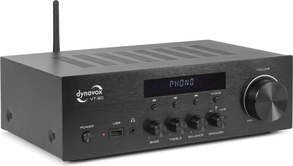 Amplificateur Dynavox VT-90 avec entrée Phono et Bluetooth et ...