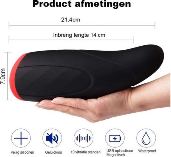 Tipstoys Masturbator Voor Man Pocket Pussy Verwarming Stimulator