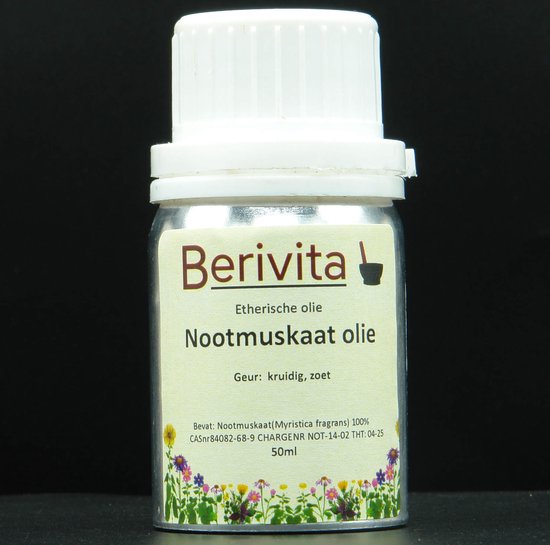 Nootmuskaat Olie 100% 50ml - Etherische Nootmuskaatolie - Nutmeg Oil | bol