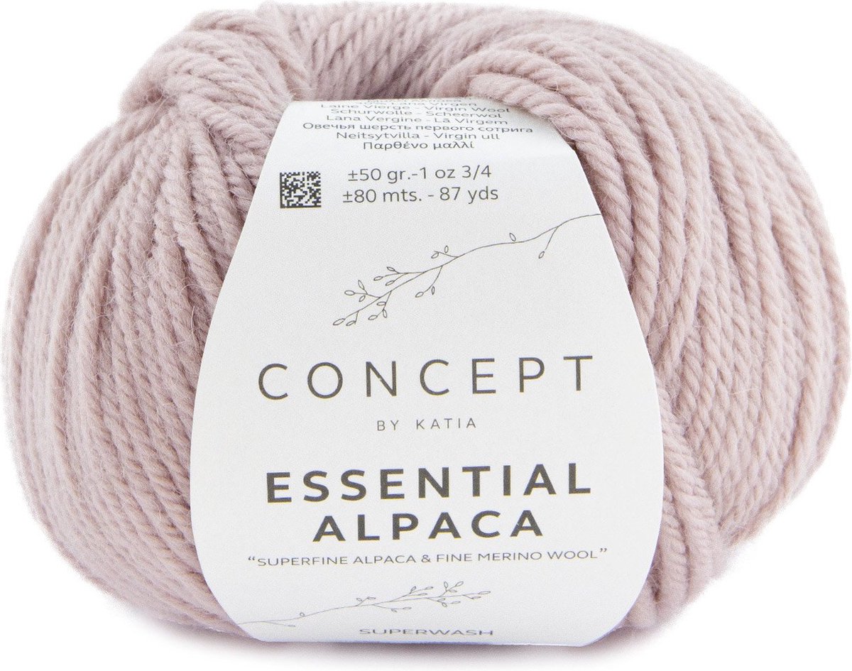 100 % natuurlijk Katia Essential Alpaca Garen Roze/ Babyroze Kleurnr ...