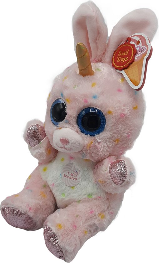Keel Toys - Animotsu - Birthday Cake Bunny - Knuffel - Met heerlijke ...