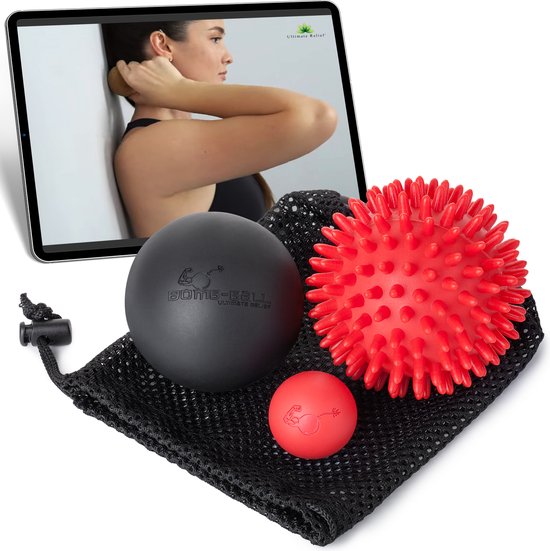 ULTIMATE RELIEF® - Bomb-Ball Spiky - Massage bal - Lacrosse bal ...