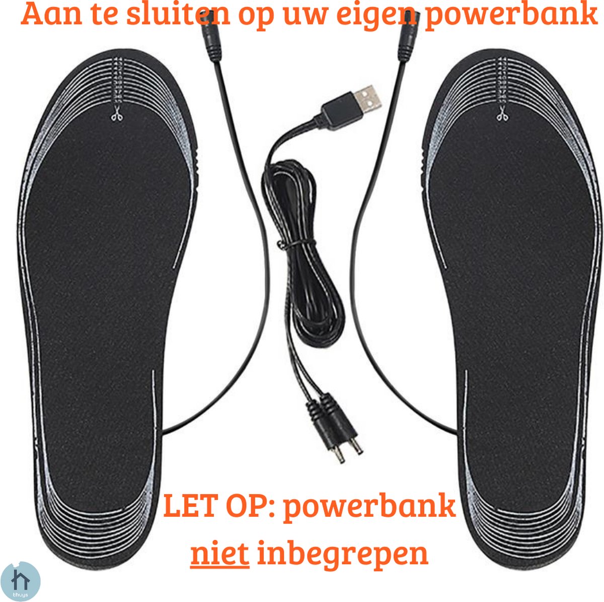 Verwarmde Inlegzolen - Elektrische Zolen - Verwarmde Zolen - Maat 35/44 ...