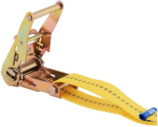 MSW 4 cinchas con tensor de carraca - Ladingzekering - 6 m (extremo ...