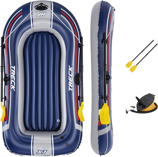Bestway Opblaasboot Hydro-Force met pomp en roeispanen blauw | bol.com