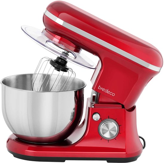 bredeco Keukenmixer 1200 W - planetair roersysteem - 5 L - Tijdloos ...