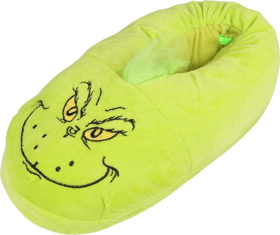 Grinch Dames pantoffels/pantoffels, warm, zacht, groen / 39-41 | bol.com