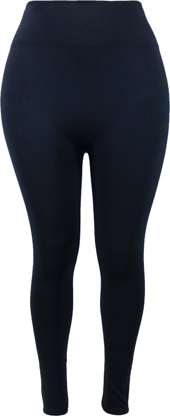 Dames Thermo Legging - High Waist - Navy - Maat M/L | bol.com