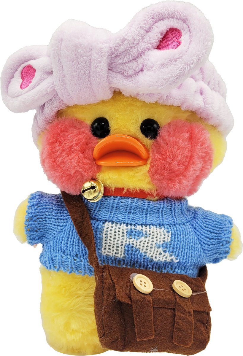 Paper Duck Knuffel - Lalafanfan Knuffel - Geel - 25cm - Willekeurig ...