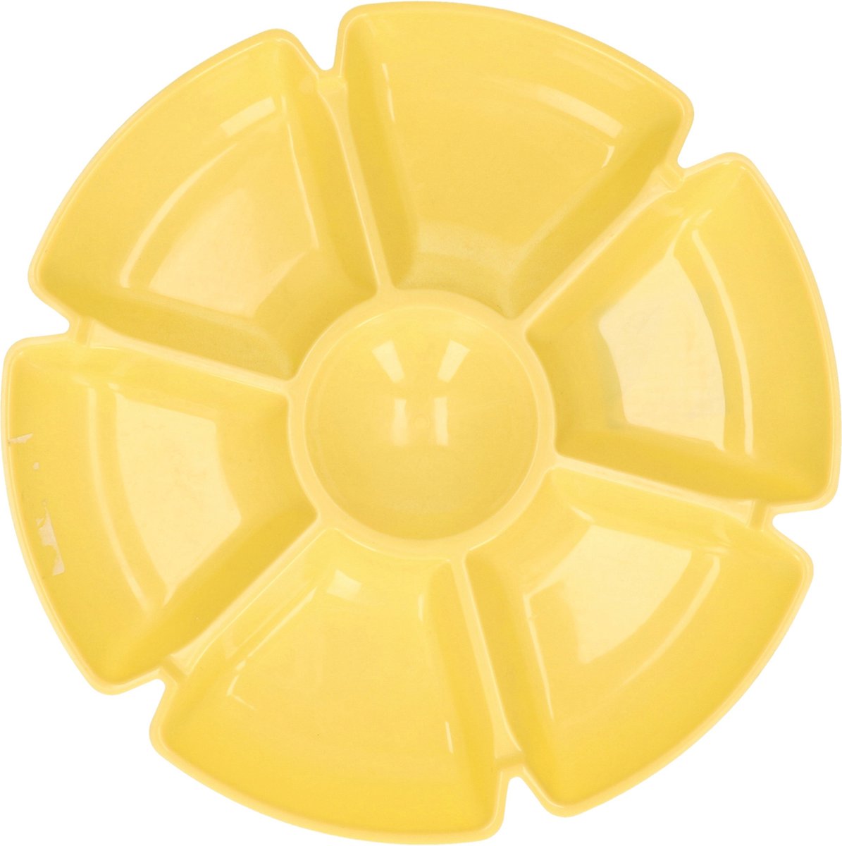 Excellent Houseware hapjes/chips serveerschaal - geel - 29 cm | bol.com
