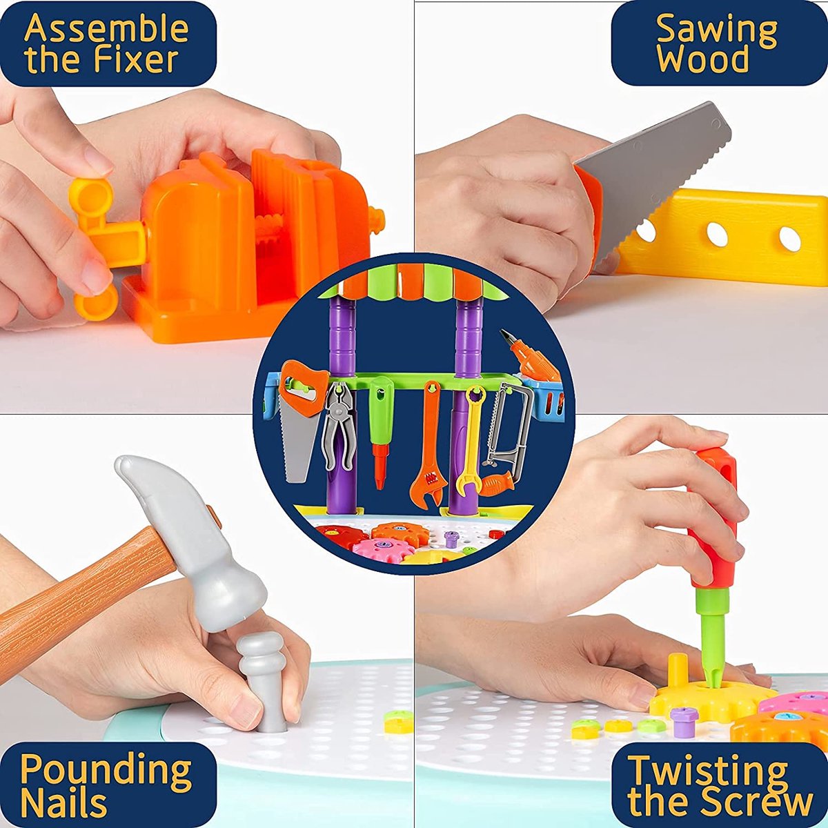 FlexToys® 3D Puzzel met 355 Bouwstenen - Mozaik Educatief STEM ...