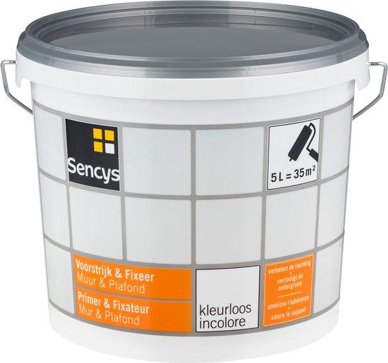 Sencys Voorstrijk & Fixeer - Transparant - 5L | bol.com