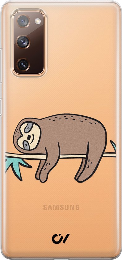 Samsung S20 FE hoesje - Luiaard - Print - Transparant - Soft Case Telefoonhoesje - TPU... | bol.com