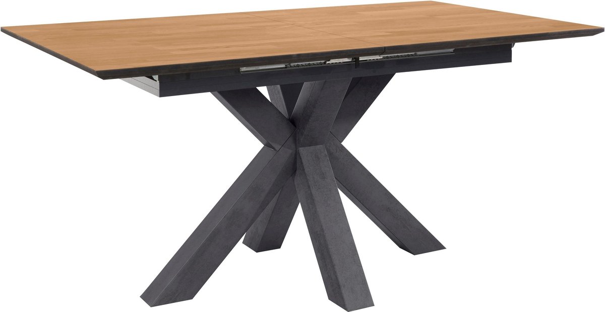 Uitschuifbaar Design eettafel 160-210cm eiken look van gelamenteerd ...