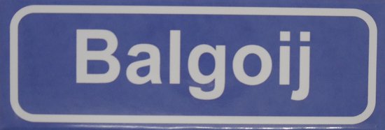 Koelkast magneet plaatsnaambord Balgoij. | bol