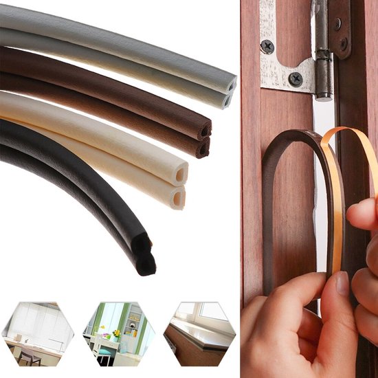 WiseGoods Tochtband Deur 10 Meter - Tochtstopper - Isolatie Tochstrip ...