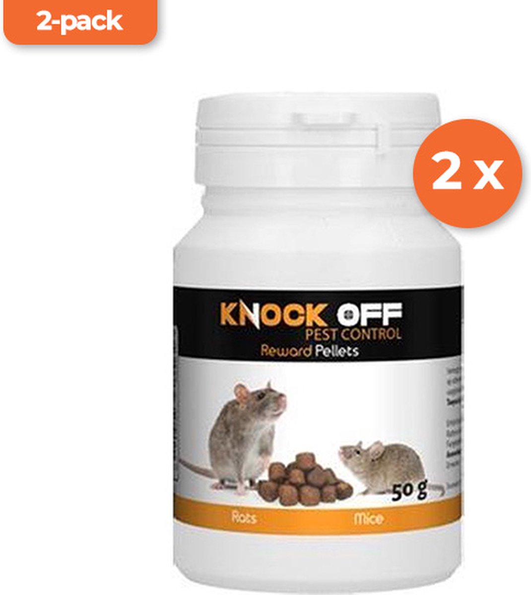 Knock Off Traktatie Pellets 2-pack – Voor muizen en ratten – Lokaas ...
