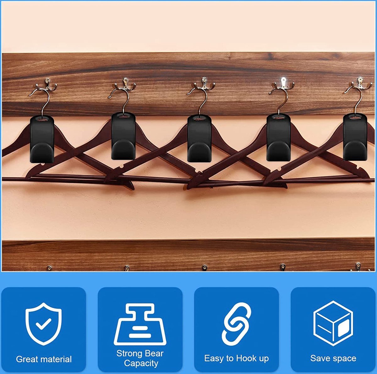 Kleding hangers set – clothes hanger set | bol.com
