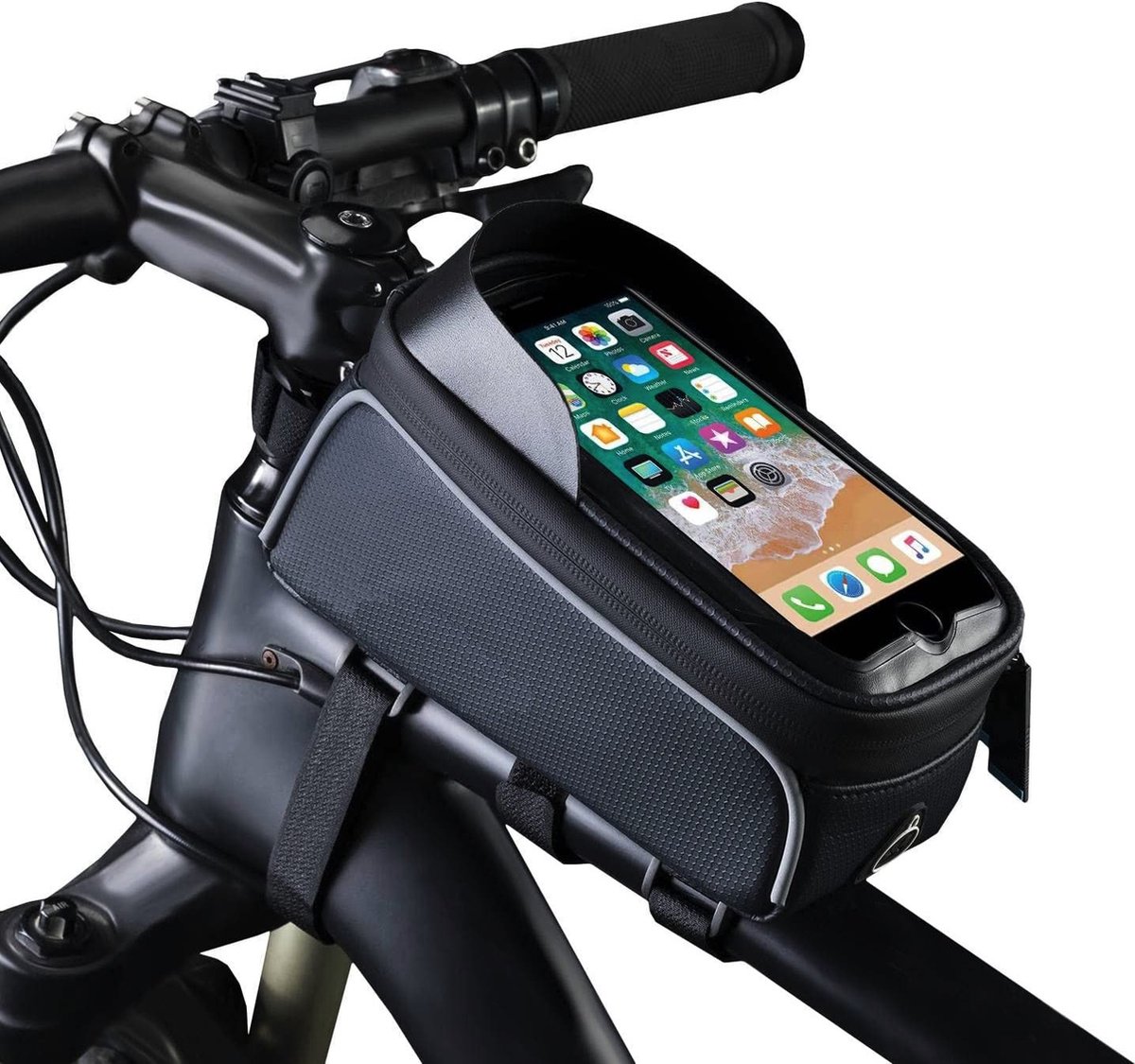 Telefoonhouder Fiets - Fietshouder met Opbergvak - Smartphone GSM ...