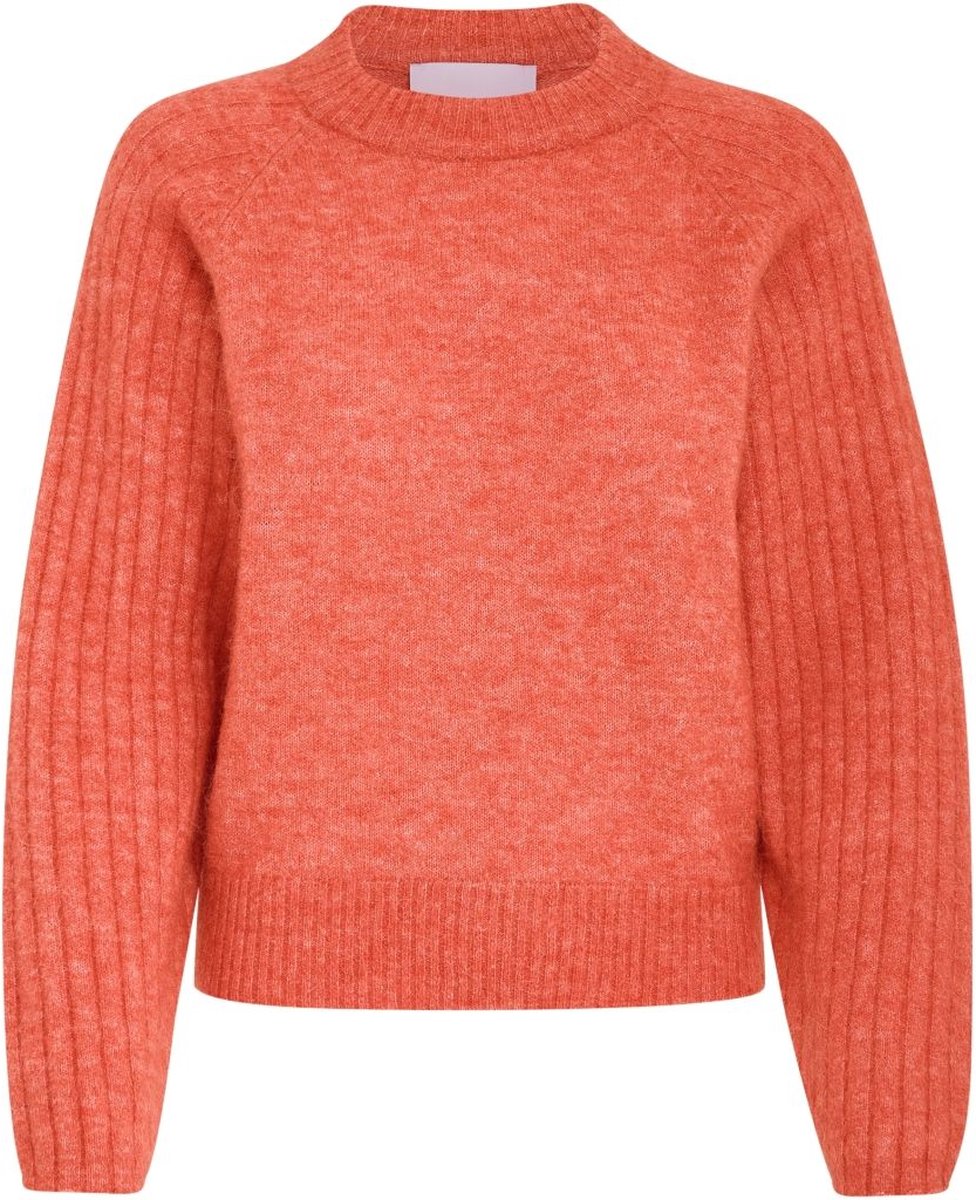 Minus Dita Knit Raglan Pullover Pastel Red | bol.com