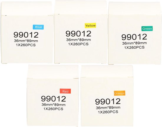 FLWR - Labels / 99012 2-Pack / kleur - Geschikt voor Dymo | bol.com