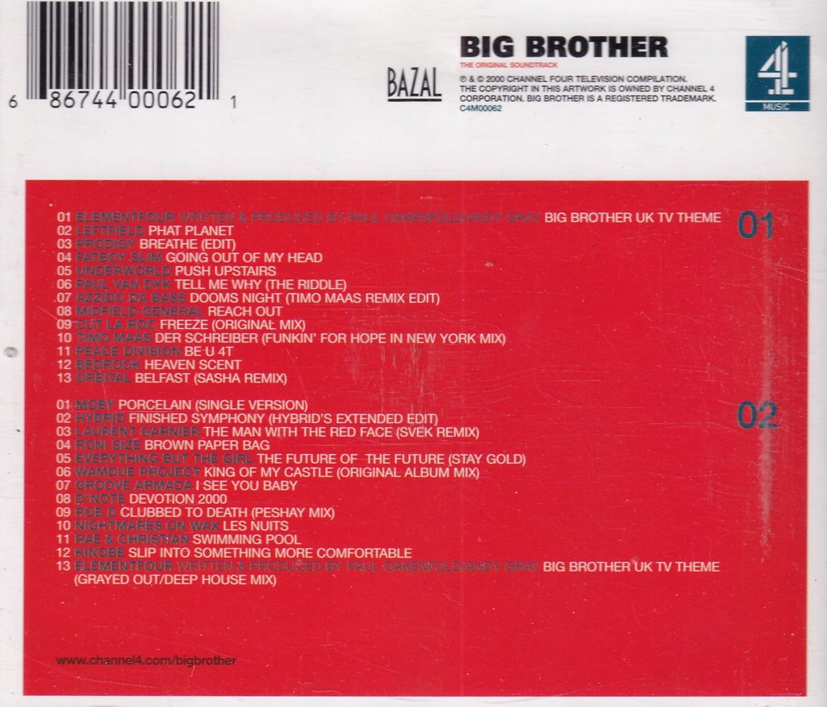 Big Brother [Tips UK], Original Soundtrack | CD (album) | Muziek | bol.com