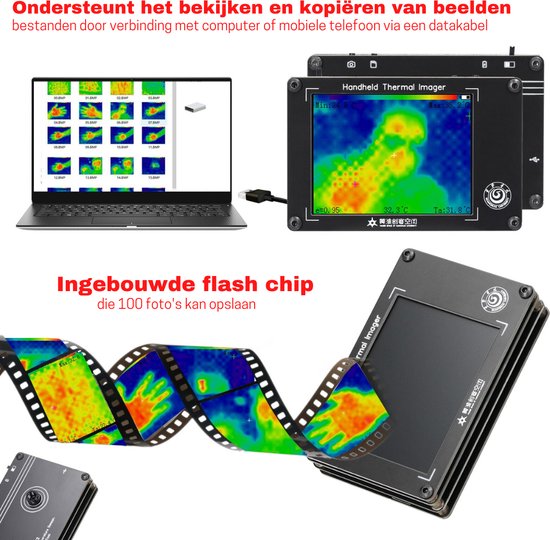 Bolture Warmtecamera - Warmtebeeldcamera - Warmte Camera Infrarood - Warmtebeeld -... | bol.com