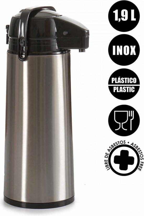 Borvat® | 2X Thermoskan 1.9 liter - isoleerkan - Thermos 1.9 liter ...