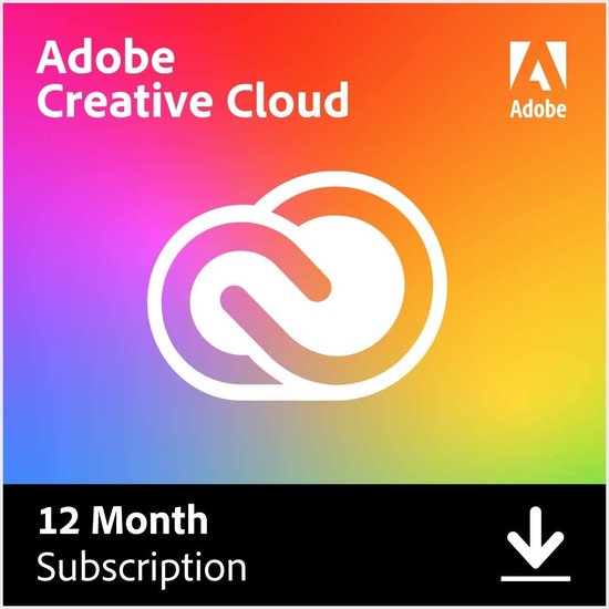 Adobe Creative Cloud All Apps - 100GB Cloudopslag - 12 maanden - Multilanguage - PC/MAC | bol.