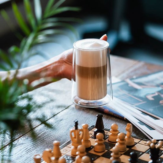 Luxe Dubbelwandige Glazen - Set Van 6 Bierglazen - Latte Macchiato Bier Espresso... | bol